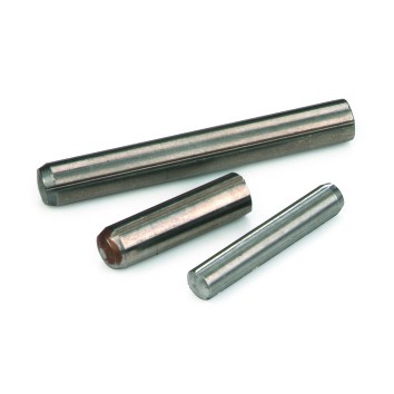 Grooved pin with constant groove over the entire length, chamfered ISO ...